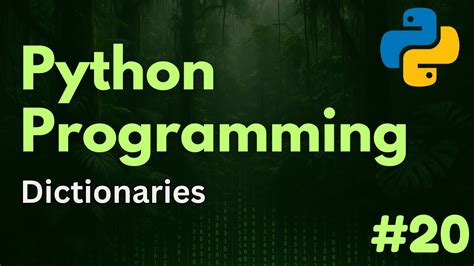 Dictionaries Python Programming Ep 20 Youtube