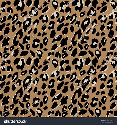 Seamless Leopard Skin Pattern On Background Stock Vector Royalty Free Shutterstock