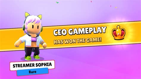 STREAMER SOPHIA YOUTUBER STUMBLE GUYS GAMEPLAY HD YouTube
