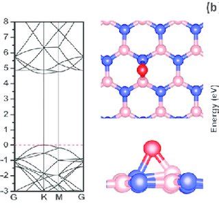 Top and side view of the optimized structure of (a) a pristine h-BN... | Download Scientific Diagram