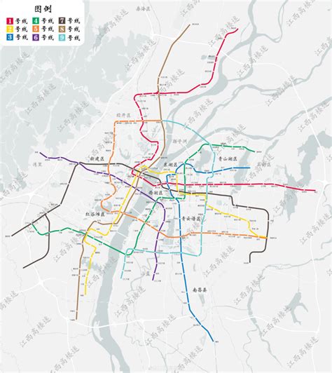 南昌地铁5号线线路图 千图网