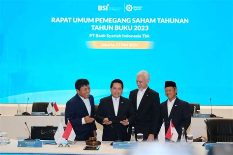 Gelar RUPST BSI Tetapkan Dividen Rp18 54 Per Lembar Saham