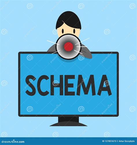 Word Writing Text Schema Business Concept For Representation Of Plan Or Theory In Form Of