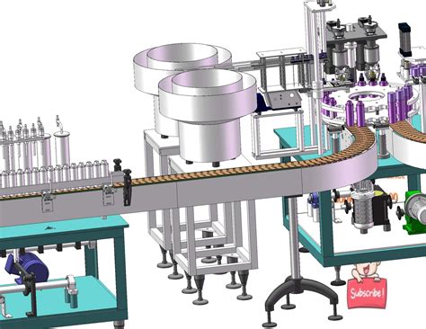 Industrial 3d Model Bottle Filling Capping Machine Machine World