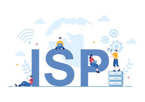 Best Man Explain About Internet Service Provider Features Illustration