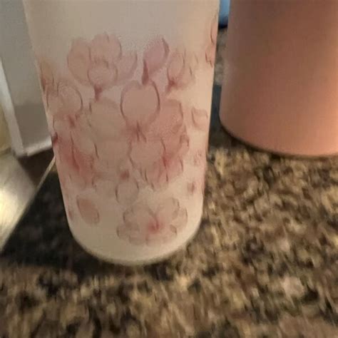 Cute Cherry Blossom Glass Cup With Bamboo Lid And Straw 18 Oz Libbey Sakura Glass Tumbler