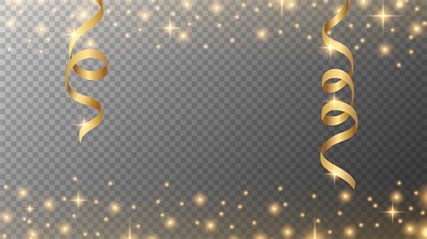 크리스마스와 새해 휴일 인사말을 위한 축제 그래픽 템플릿입니다 금빛 뱀 모양의 리본과 밝게 반짝이는 불꽃 투명한 배경입니다 0명에 대한 스톡 벡터 아트 및 기타 이미지