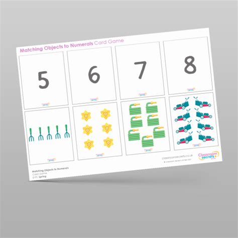 Eyfs Spring Matching Objects To Numerals Resource Classroom Secrets