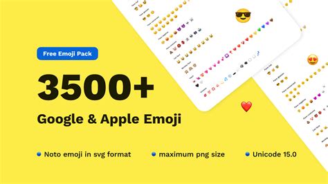 Large Google Apple Emoji Library Figma
