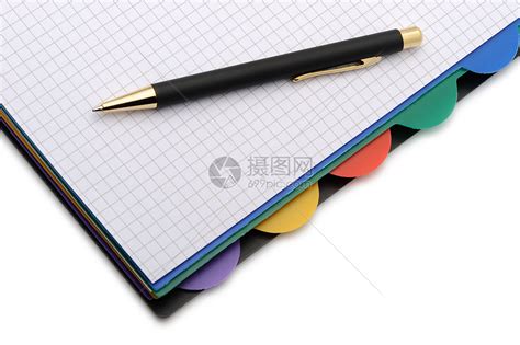 笔记本 带有时装笔的组织者 Color 书签日记商业文档写作标签宏观教育笔记螺旋金子高清图片下载 正版图片320584101 摄图网
