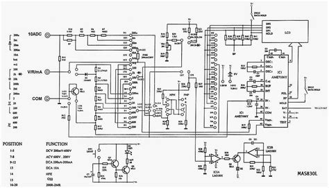 Multimeter Dt 830b Schematic Diagram Dt 830b Multimeter