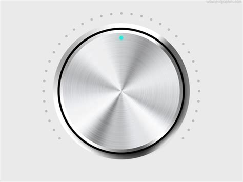 Metal Volume Knob Psd Psdgraphics