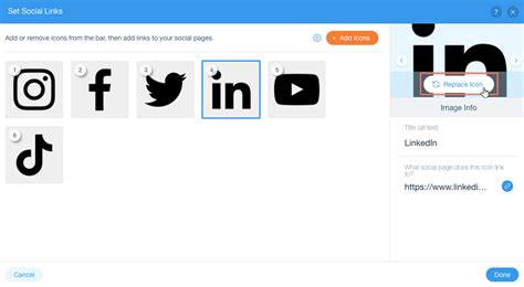 Studio Editor Adding And Customizing A Social Bar Help Center Wix