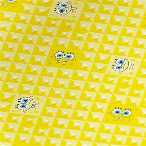 Spongebob Squarepants Faces Wrapping Paper