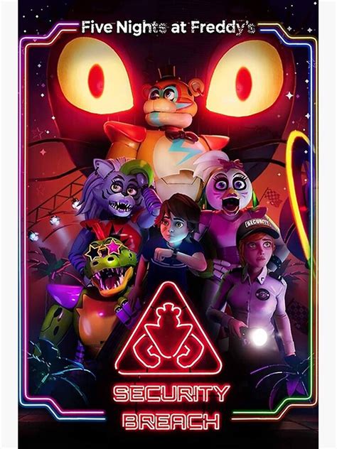 Fnaf Security Breach Fanart Poster By Nataylu Redbubble