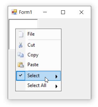 Checked Unchecked Bar Items In Windows Forms Popupmenu Syncfusion