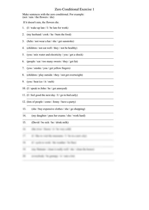 SOLUTION Zero Conditional Exercises Studypool