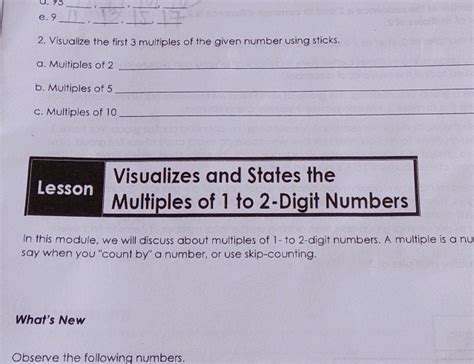 2 Visualize The First 3 Multiples Of The StudyX