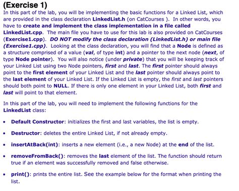 Solved Exercise 1 In This Part Of The Lab You Will Be Chegg