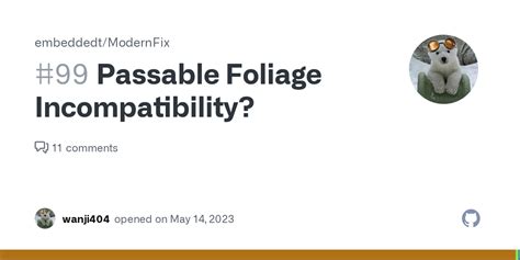 Passable Foliage Incompatibility Issue 99 Embeddedt ModernFix