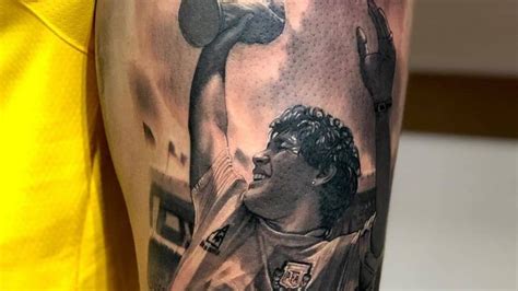 El Impresionante Tatuaje De Maradona Que Se Hizo Pablo Hernández Tyc Sports