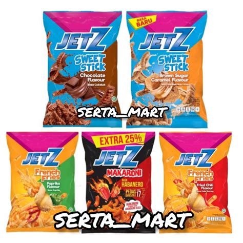 Jetz Stick Choco Fiesta 65gr Jetz Hollow French Fries Paprika Chili