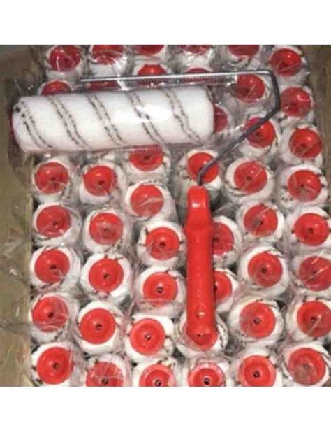 White 2 X 9inch Microfiber Roller Brush For Wall Painting At Best