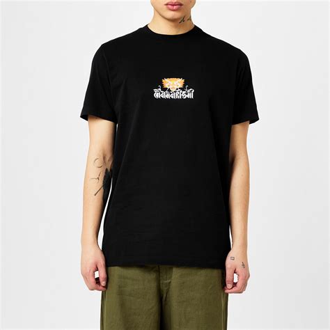 Maharishi Abundance Dragon Circle T Shirt Men Black Flannels