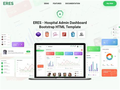 Eres Hospital Admin Dashboard Bootstrap Html Template