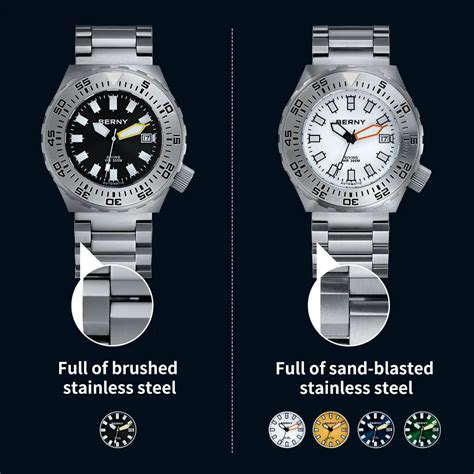 Berny Men Automatic Halios Holotype Homage Diver Watch Am09026m Berny® Watch Official Store