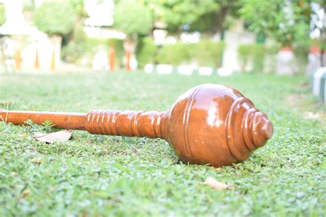 Gada Mace In Teakwood Indic Brands