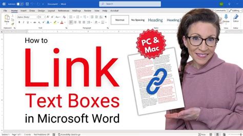 How To Link Text Boxes In Microsoft Word Pc And Mac Erin Wright