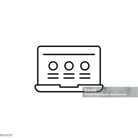 Browser Computer Icon Simple Outline Vector Of Web Design Development