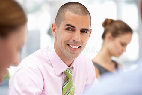 Business Professional In Group Discussion Stock Image Image Of