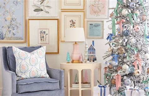Caitlin Wilson Christmas Dallas Texas Interior Design Pastel Pink Blue