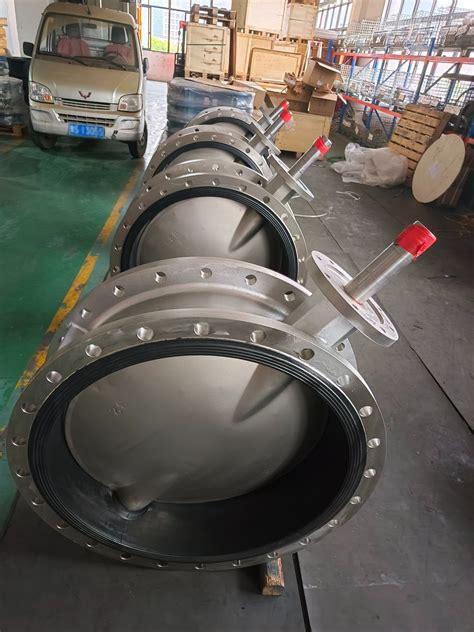 Flange Connection API DIN En593 Awwa Butterfly Valve With Gearbox