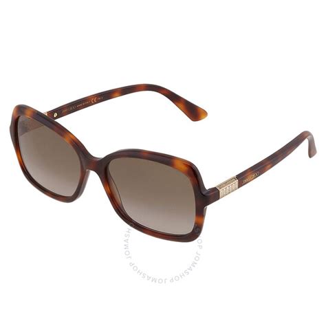 Jimmy Choo Brown Gradient Butterfly Ladies Sunglasses Betts 0086ha 56