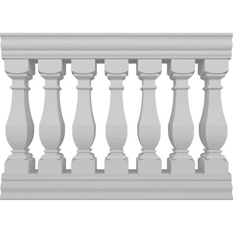 Ekena Millwork Fiberthane Arcadian Balustrade 48 In L X 38 In H