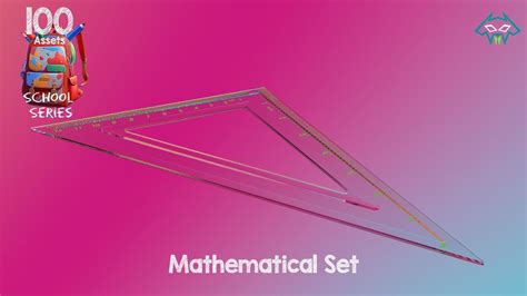 Mathematical Set 100 Assets School Series 3d Model Cgtrader