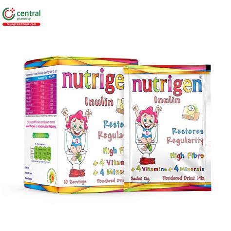 Nutrigen Inulin Hỗ Trợ Tiêu Hóa Giảm Nguy Cơ Táo Bón ở Trẻ Nhỏ
