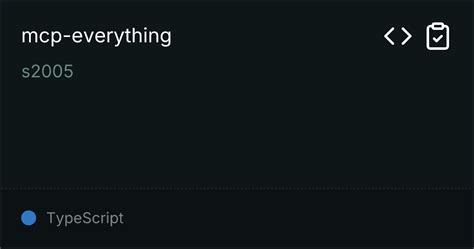 MCP Everything Glama