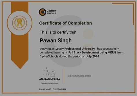 pawan singh on linkedin fullstackdeveloper mern cipherschools