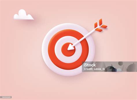 대상 목표 아이콘입니다 붉은 조준 화살표 아이디어 개념 3d 웹 벡터 일러스트레이션 만들기에 대한 스톡 벡터 아트 및 기타 이미지 Istock