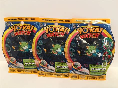 Yo Kai Watch Series 2 Medals Lot Of 3 Blind Bag Packs 6 Medals Total