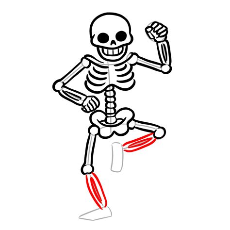 How To Draw Skeleton Legs