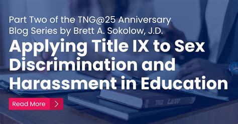 Applying Title Ix To Sex Discrimination And Harassment In Education Atixa