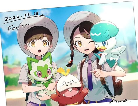 Juliana Sprigatito Fuecoco Florian And Quaxly Pokemon And 2 More