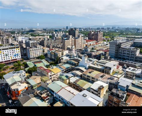 Taichung Taiwan 24 October 2022 Top View Of Taichung City Stock Photo