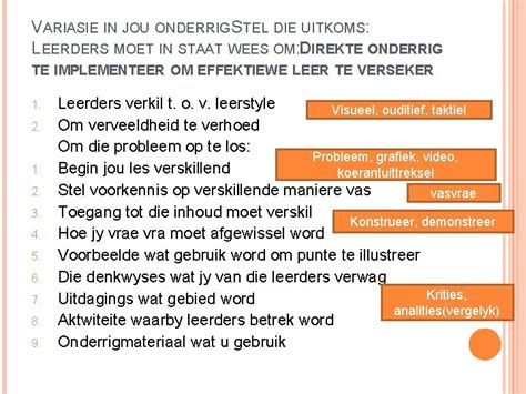Edm 152 Direkte Onderrig Definieer Die Konsep Direkte