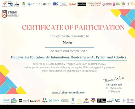International Ai Python And Robotics Bootcamp Course With Stempedia